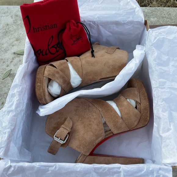 Christian Louboutin | Shoes | Christian Louboutin Apron Lily Sandals ...